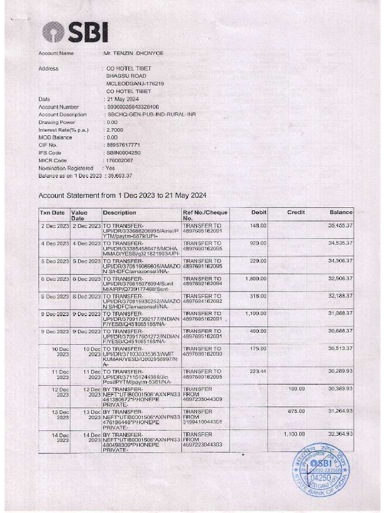 Bank Statement | PDF