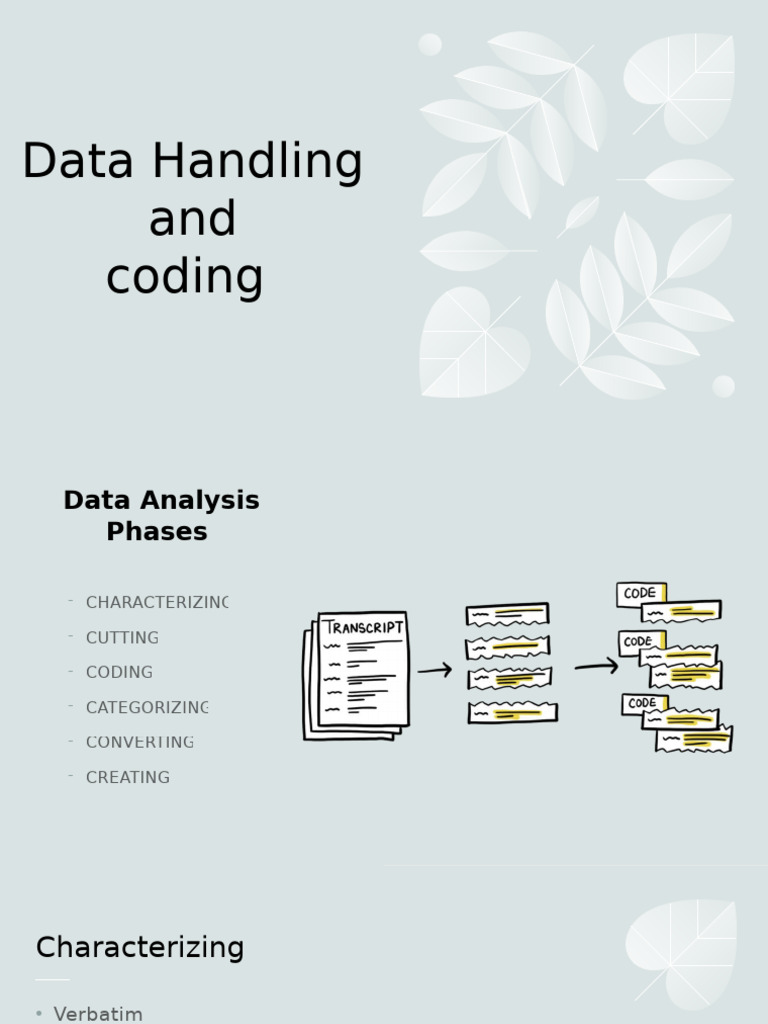 Data Handling and Coding | PDF | Data | Computer Programming