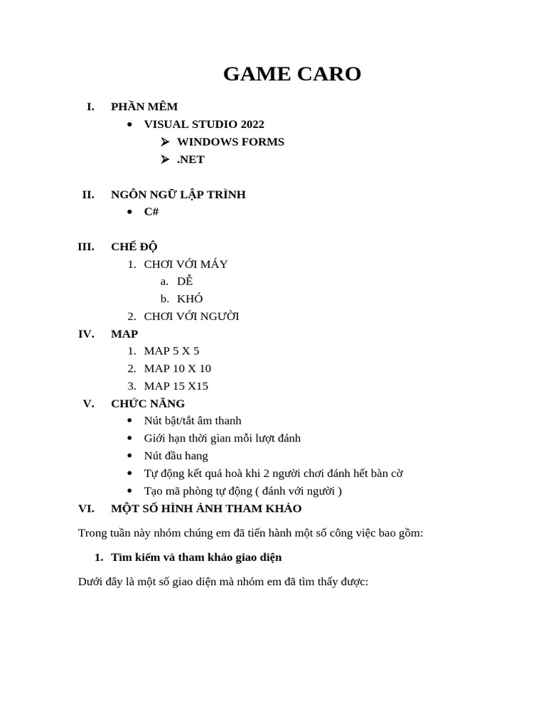 GAME CARO Tuần 3 | PDF