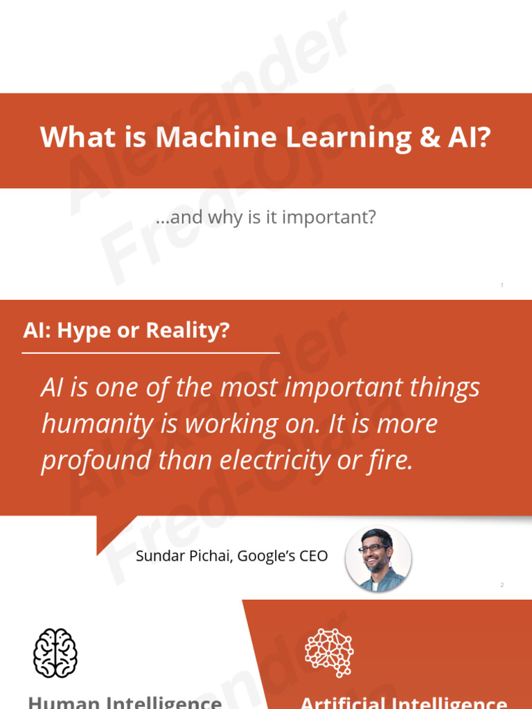 Ojala Machine Learning Overview | PDF | Artificial Intelligence | Intelligence (AI) & Semantics