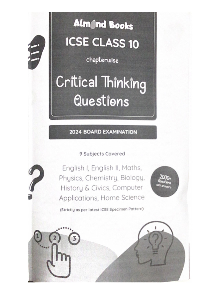 Ic10 Critical Thinking Question 24 | PDF