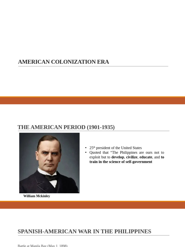American Colonization in the Philippines | PDF | Spanish East Indies ...