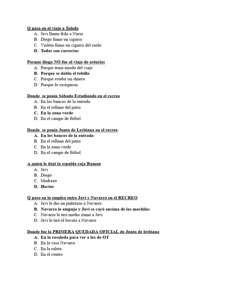 Pregutas Del Kahoot 2 | PDF