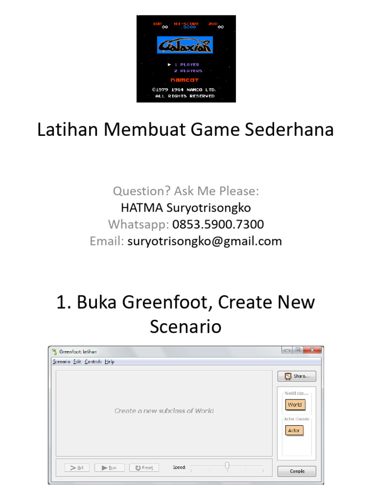 Step by Step Membuat Game Sederhana | PDF | Computer Programming ...