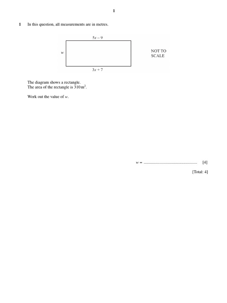 Derive and Solve Equations Part 2 QP | PDF | Quadratic Equation | Area