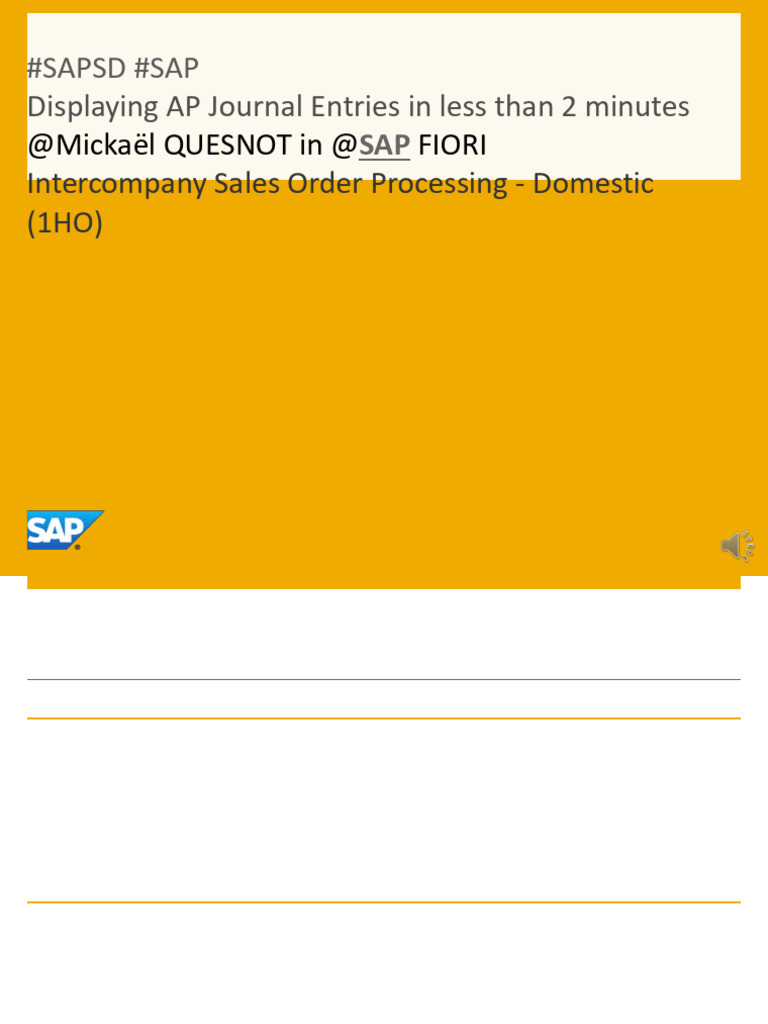 GU - SAP S4 HANA CLOUD - Displaying AP Journal Entries | PDF | Accounts ...