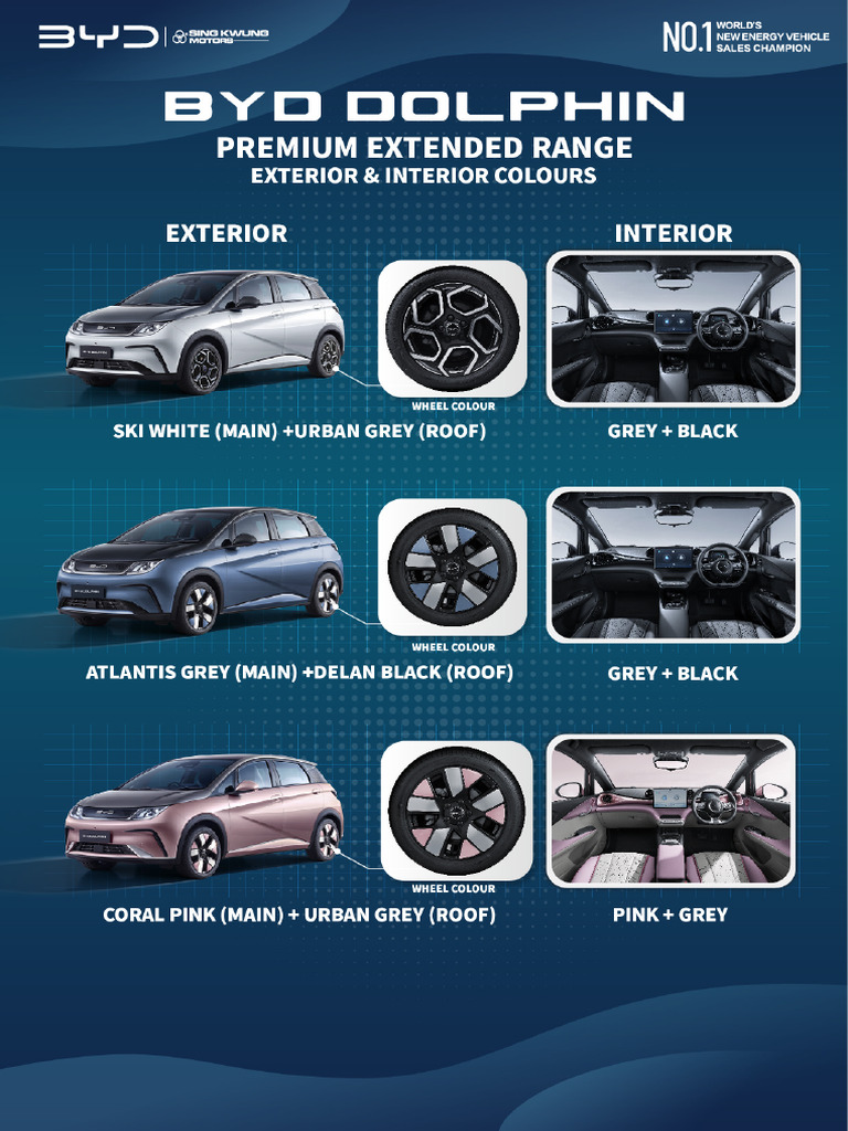 Byd Dolphin Colour Revised June 2024 | PDF