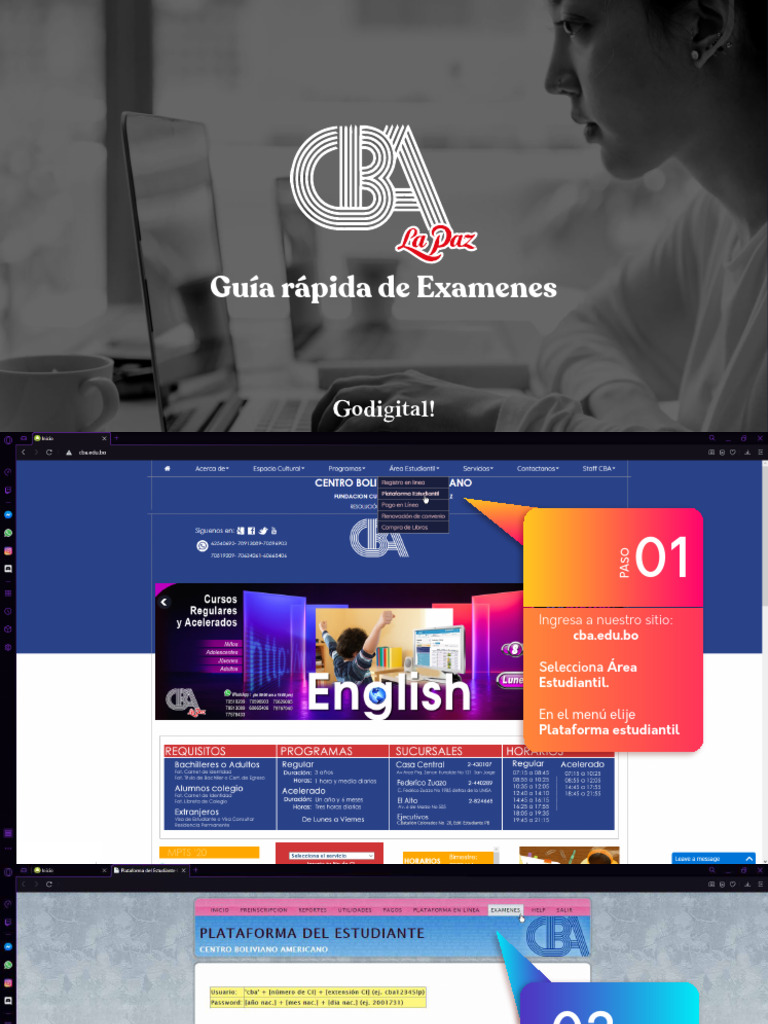 Guía Rápida para Exámenes en Línea | PDF
