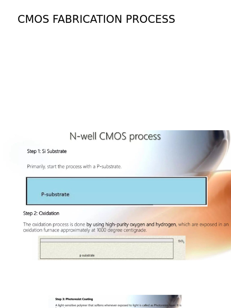 Cmos Fabrication Process | PDF