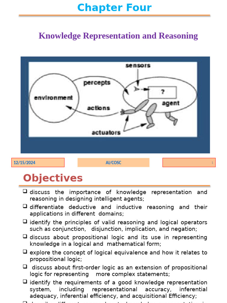 Chapter 4_Knowledege Represention and Reasoning | PDF | Logic ...