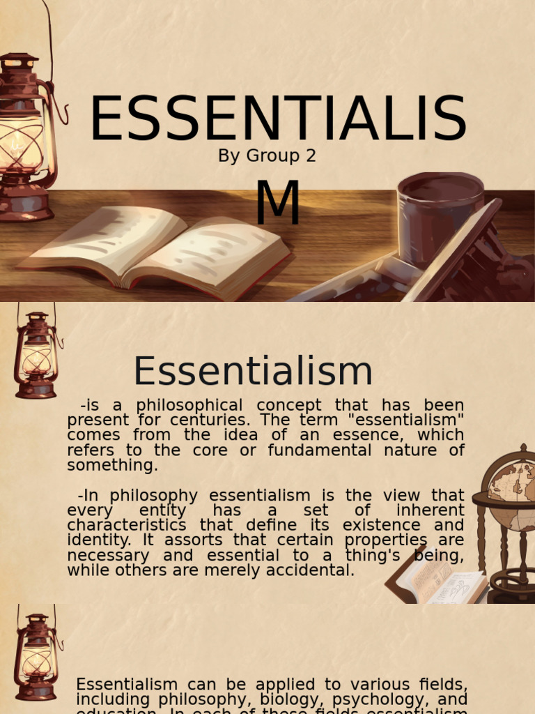 Understanding Essentialism in Philosophy | PDF | Essentialism | Cognition