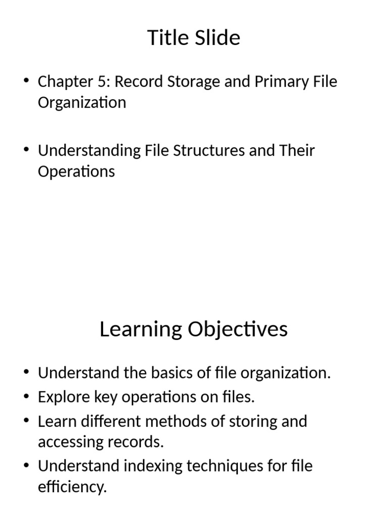 Chapter_5_File_Organization | PDF | Database Index | Computer Data