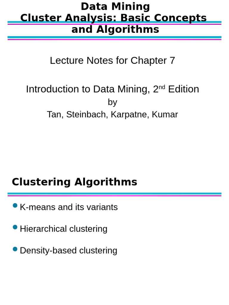 K-Means Revision & Extension | PDF | Cluster Analysis | Algorithms