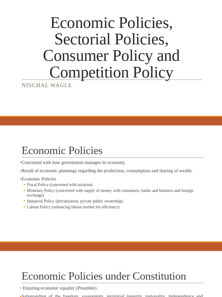 2.1 Economic Policies | PDF | Economic Policy | Economics