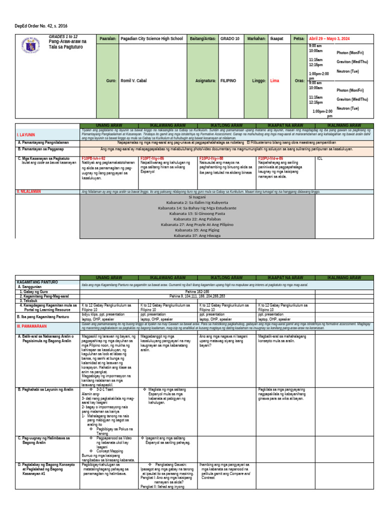 Aralin 4.5 (Si Isagani) | PDF