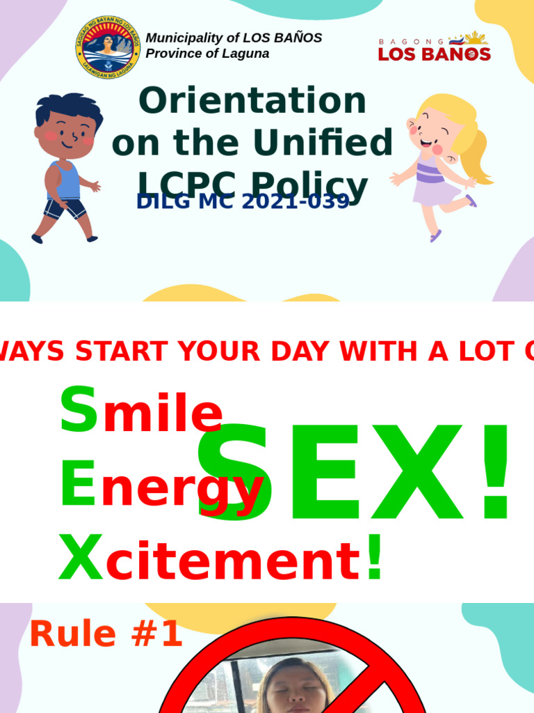Barangay Orientation On LCPC LB | PDF