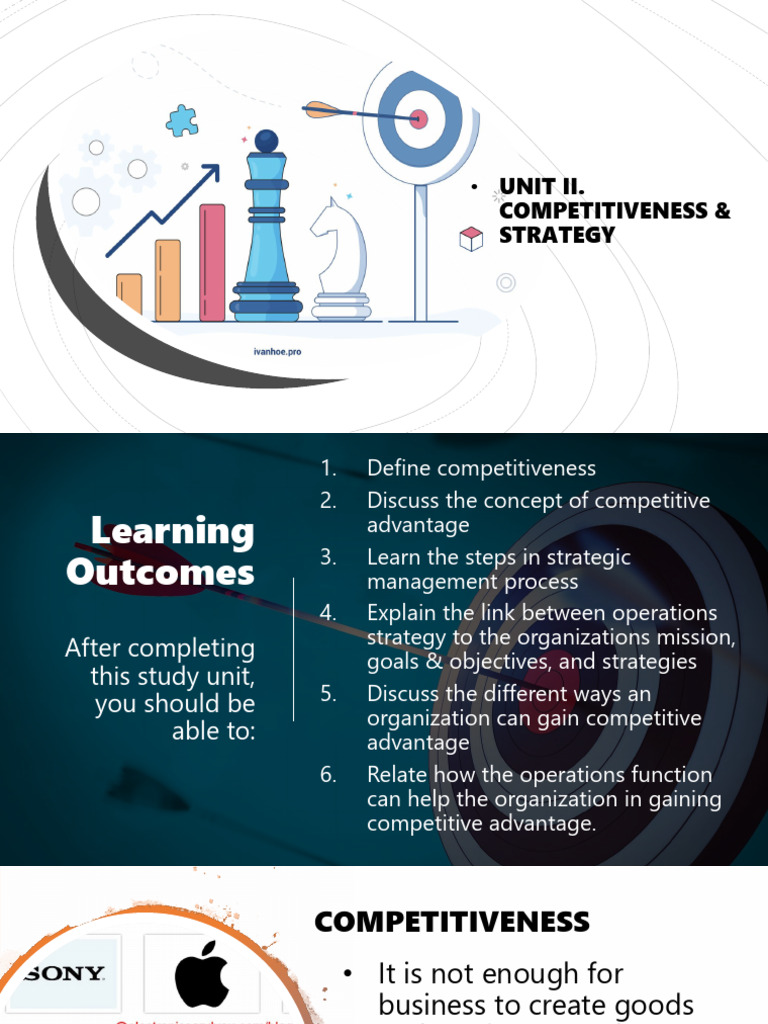 OM TQM Unit II Competitiveness Strategy | PDF | Strategic Management ...