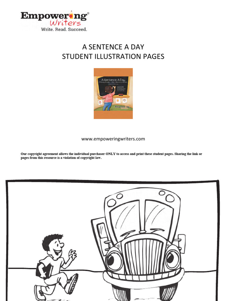 Sentence A Day Student Pages - 50281600 | PDF