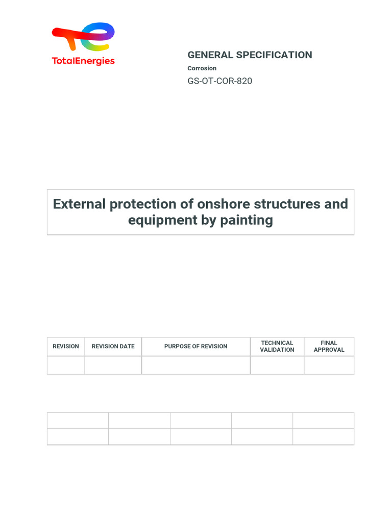 External Protection Painting Guidelines | PDF | Stainless Steel | Steel