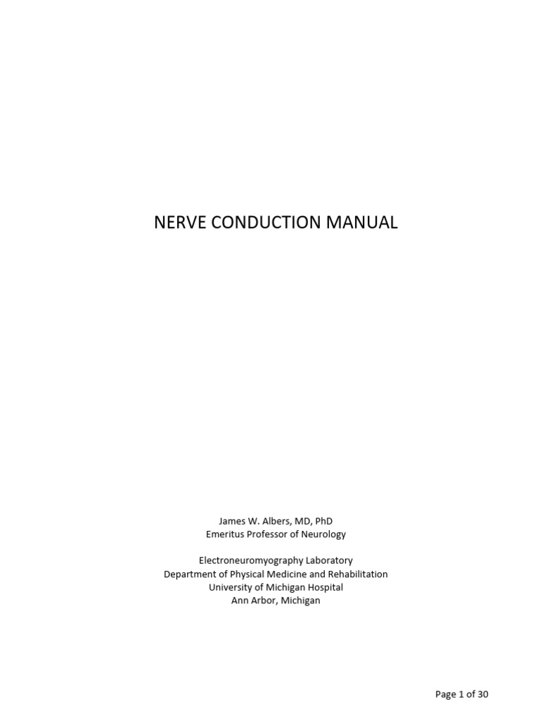 Nerve Conduction Manual ( PDFDrive ) | PDF | Human Leg | Hand