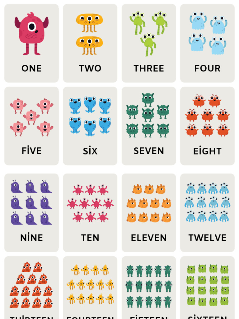 Numbers Flashc | PDF