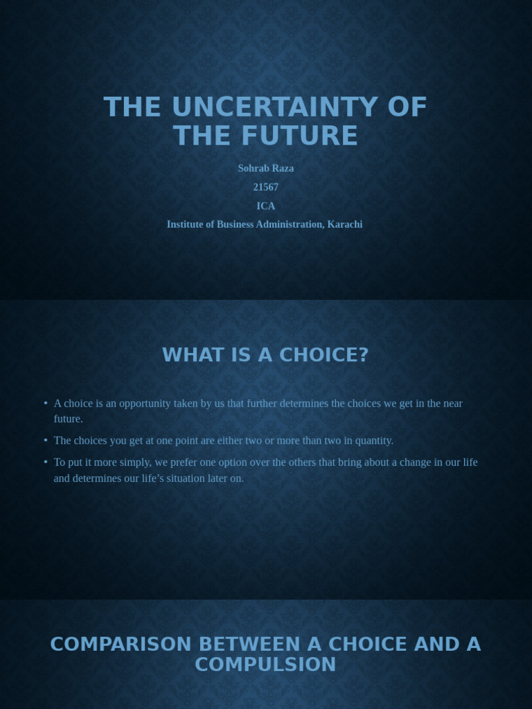Navigating Choices and Uncertainty | PDF | Psychology | Psychological ...