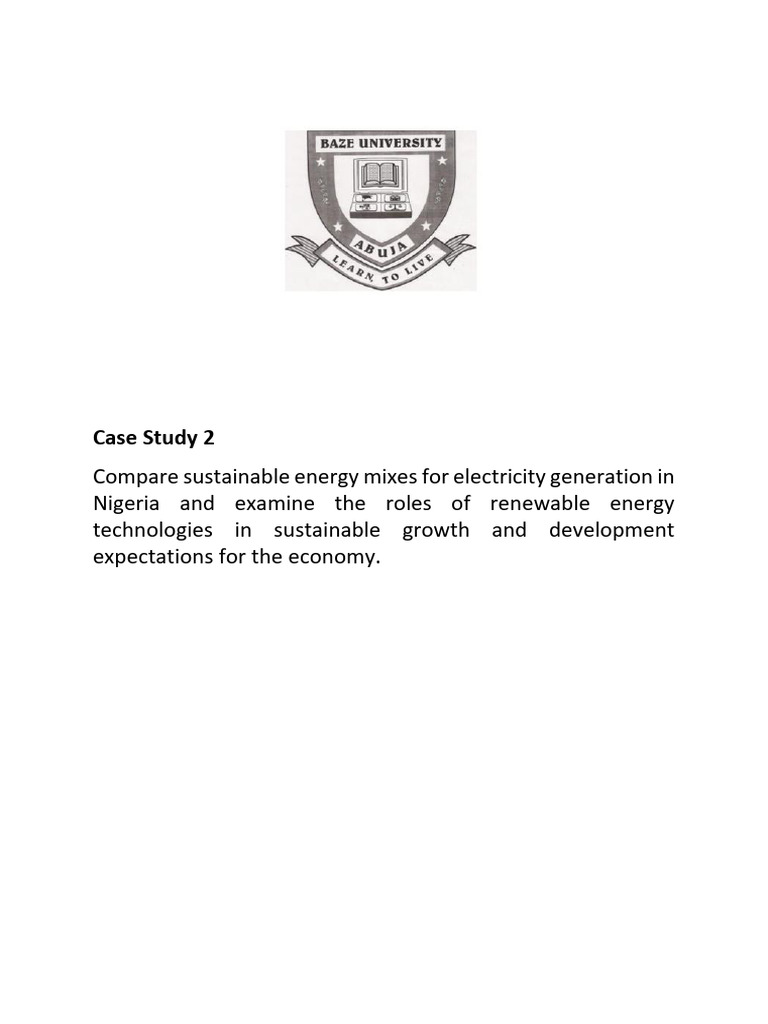 Energy Economics Case Study 2 v2 | PDF | Renewable Energy | Sustainable ...