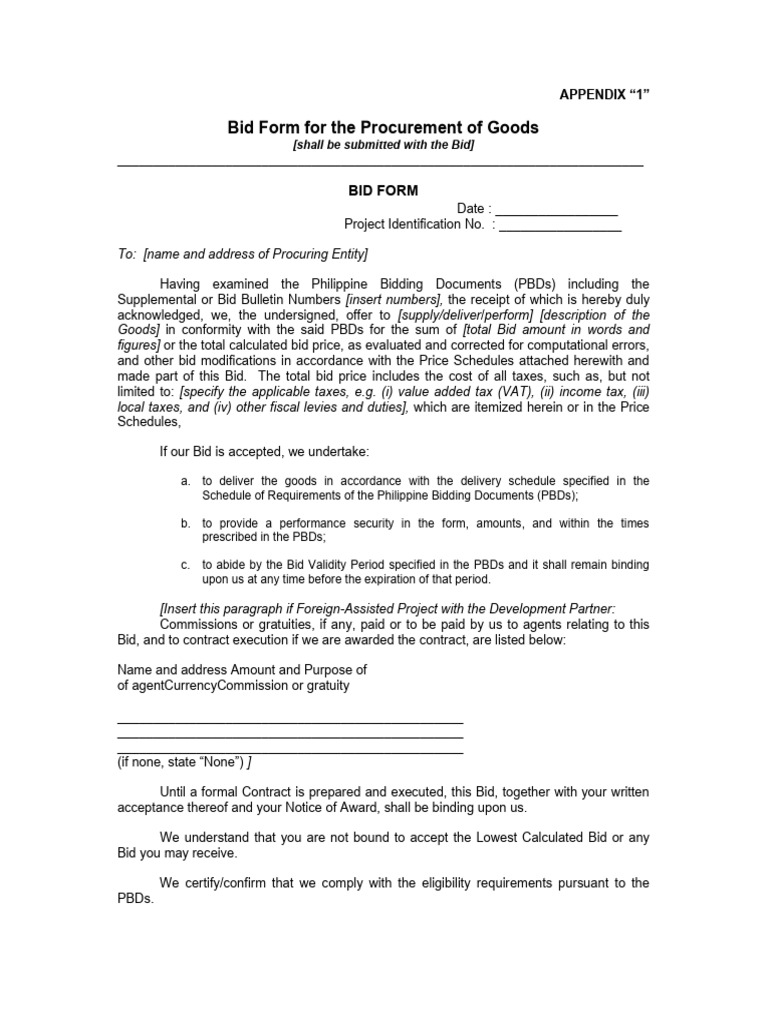 Consolidated_Bid_Forms | PDF | Affidavit | Taxes