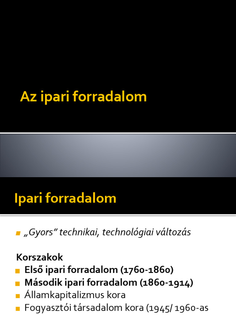 Az Ipari Forradalom I-II..Pptx | PDF