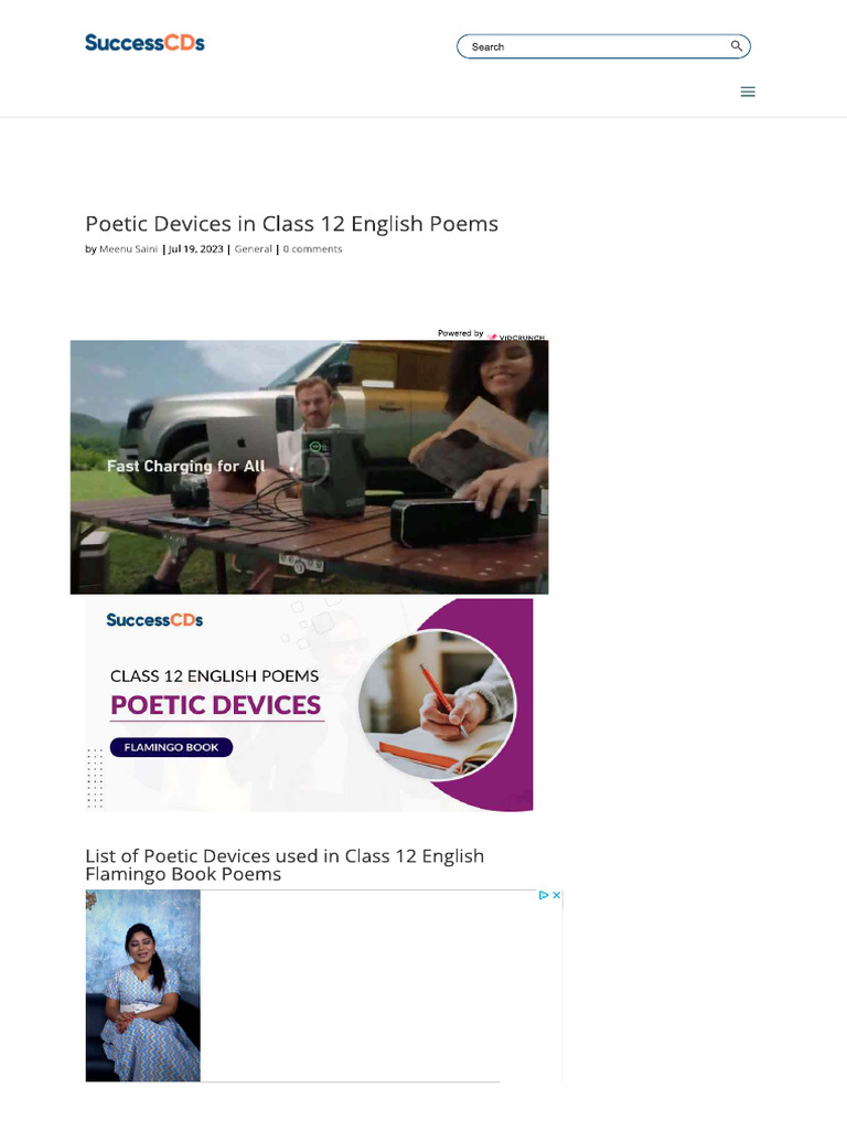 Poetic Devices Class 12 | PDF