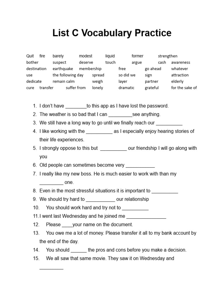 Abridged C List Revision | PDF