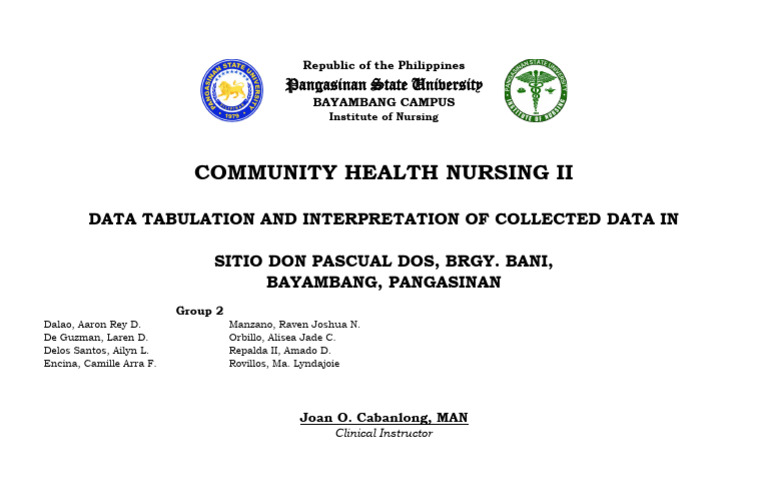 (5) GRP 2 - TOPSHEET - Data Tabulation and Interpretation of Collected Data (1) | PDF
