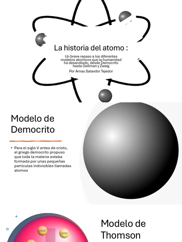 La historia del atomo | PDF