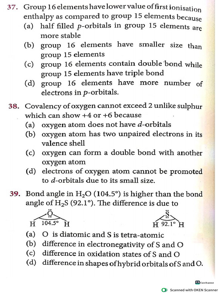 Elements of group 16, 17 & 18 (MTG) | PDF