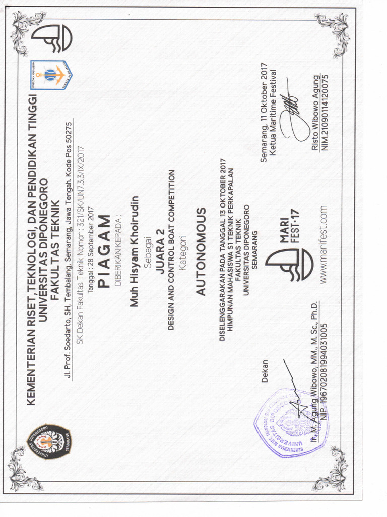 Deconbotion Certificate | PDF