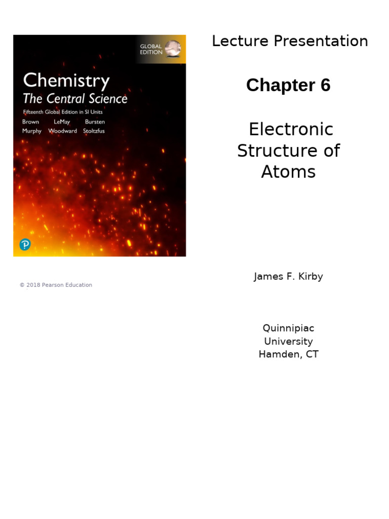 200 CH 6 Electronic Structure of The Atom Fall 2024-25 | PDF | Atomic ...
