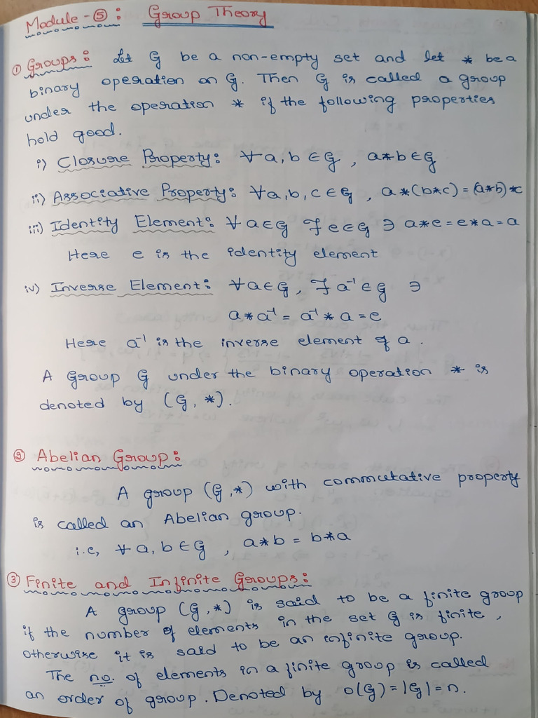 DMS-Module-5 - Group Theory | PDF | Mathematics | Mathematical Structures