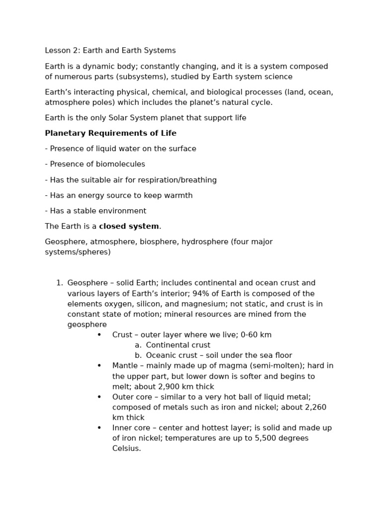Lesson 2 | PDF | Earth | Atmosphere Of Earth