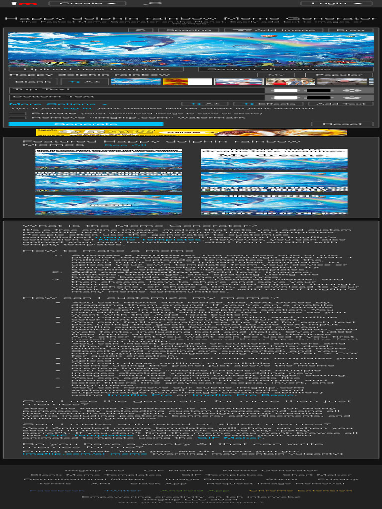 Imgflip Meme Generator Guide | PDF | Software | Computing