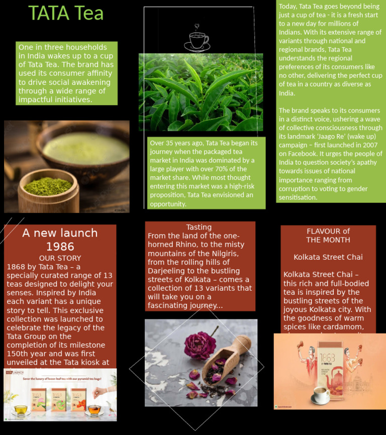 Tata Tea: A Journey Through Flavors | PDF | Tea | World Economic Forum