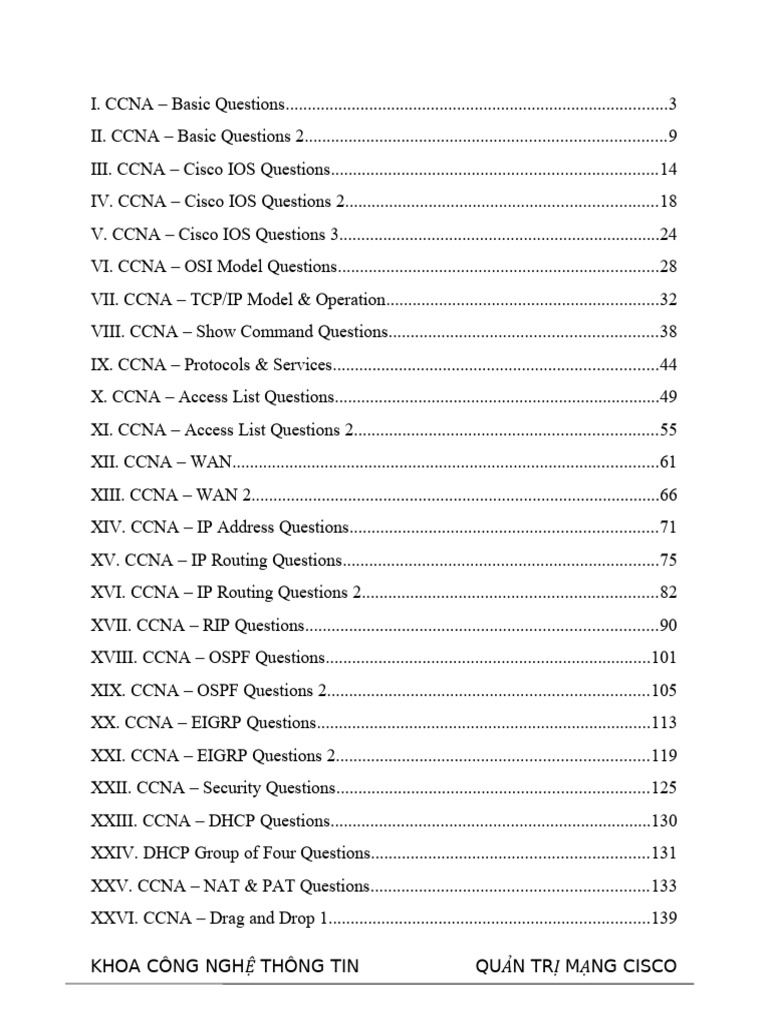 Part 1 | PDF | Cisco Certifications | Internet Standards