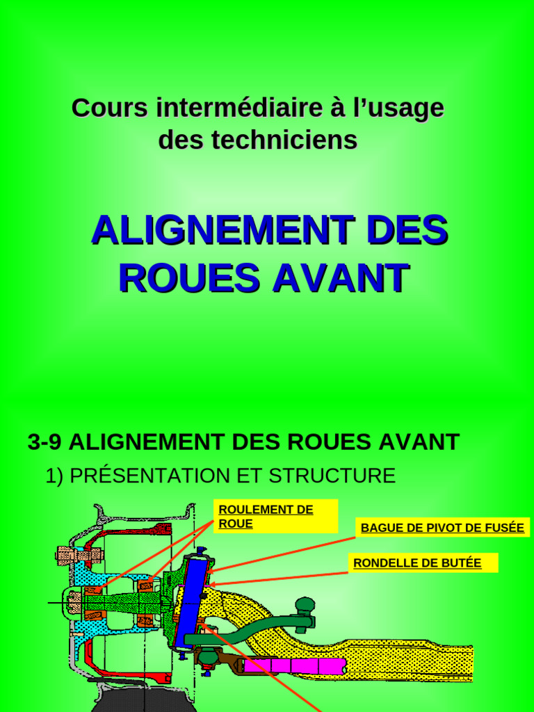 V2-3-9 front wheel alignment | PDF | Pneumatique (véhicule) | Véhicules ...