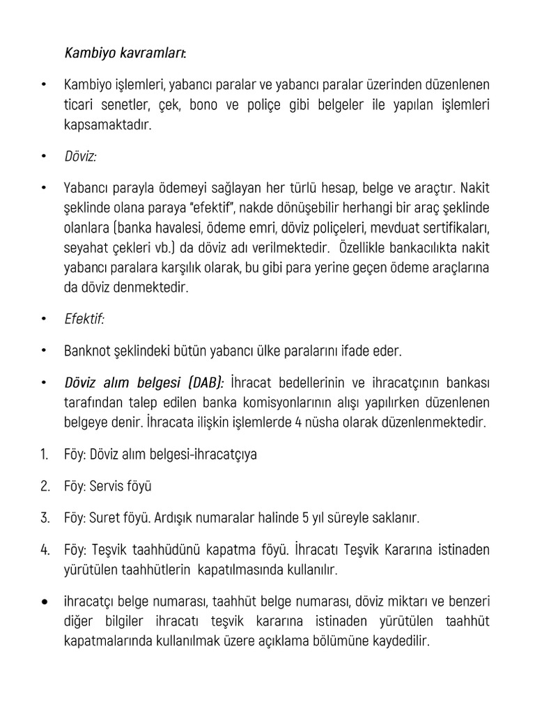 kambiyo-terimler | PDF