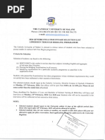 Call For Application (Generic & Mature) February 2026 Intake | PDF ...