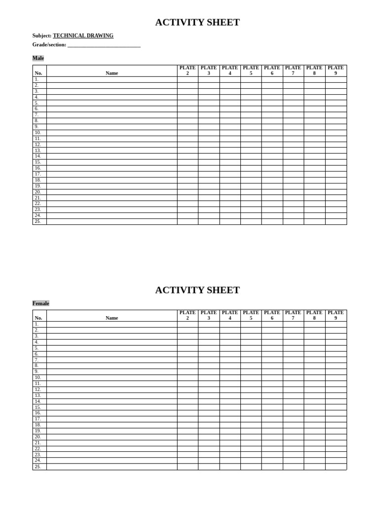 Activity Sheet | PDF
