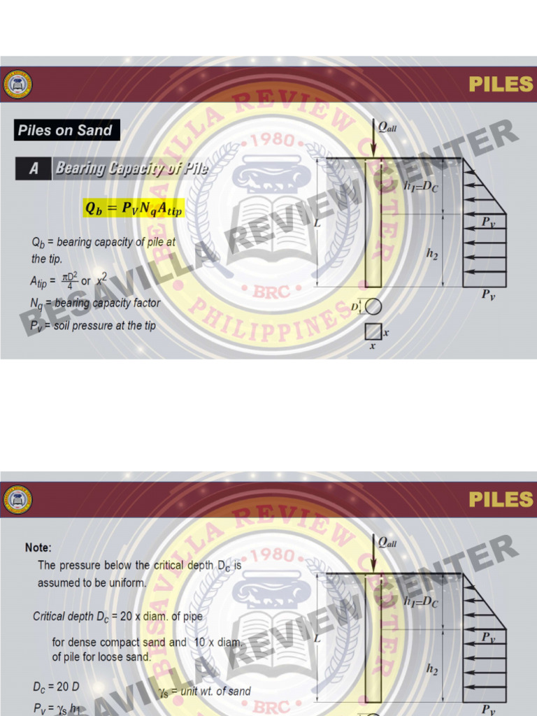 Ce 427 12TH Week Piles On Sand | PDF