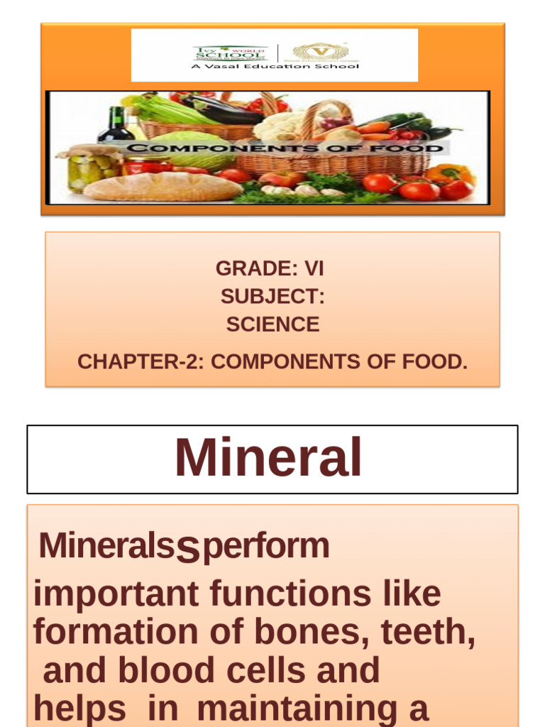 Components of Food Part V | PDF