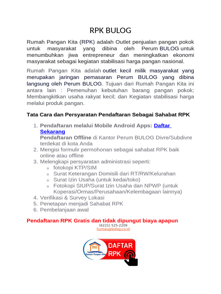RPK Bulog | PDF