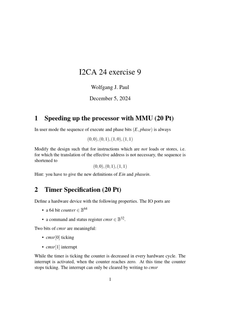 I2CA24 exercise 9 | PDF