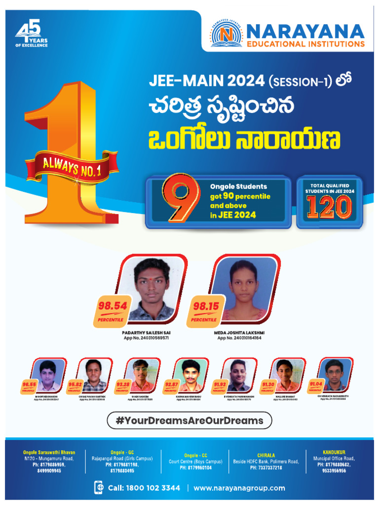 ONGOLE Results Flyer 2024 (2) | PDF